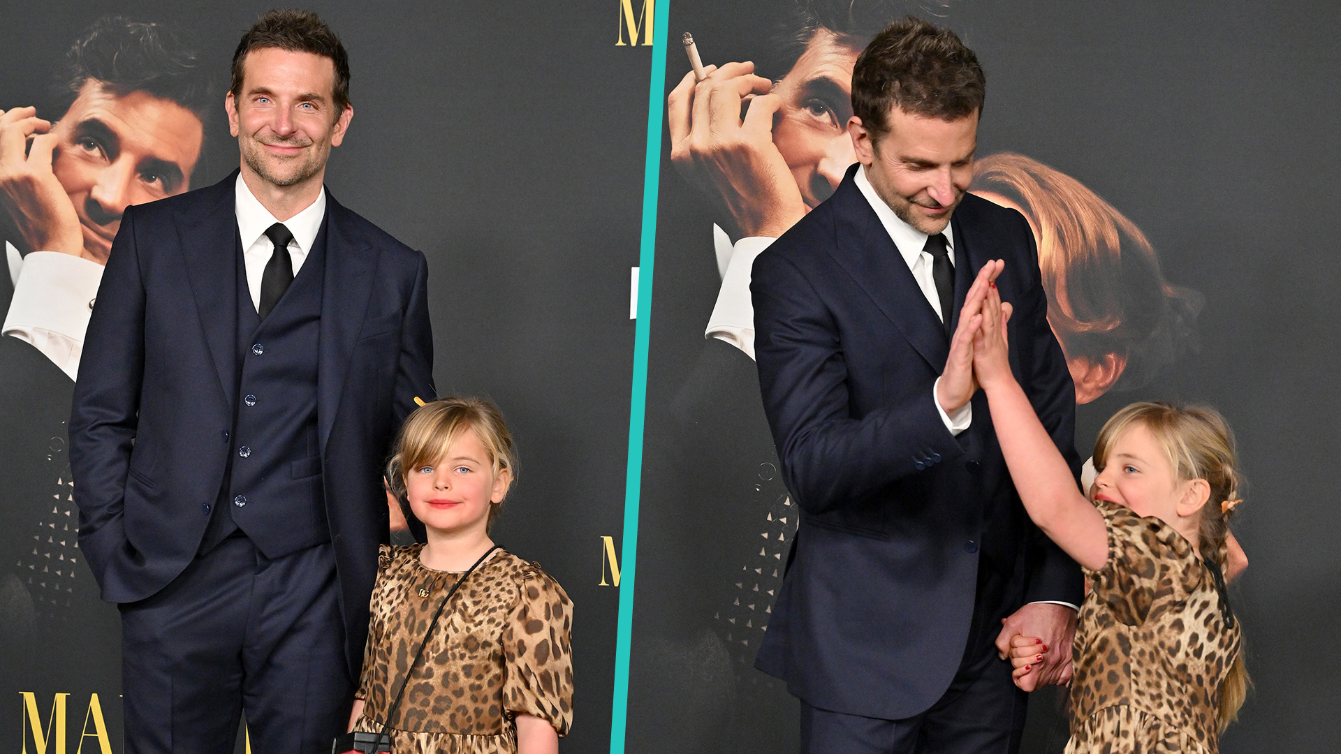 Bradley Cooper Holds Hands With Lea, 6, In Father-Daughter Red Carpet ...