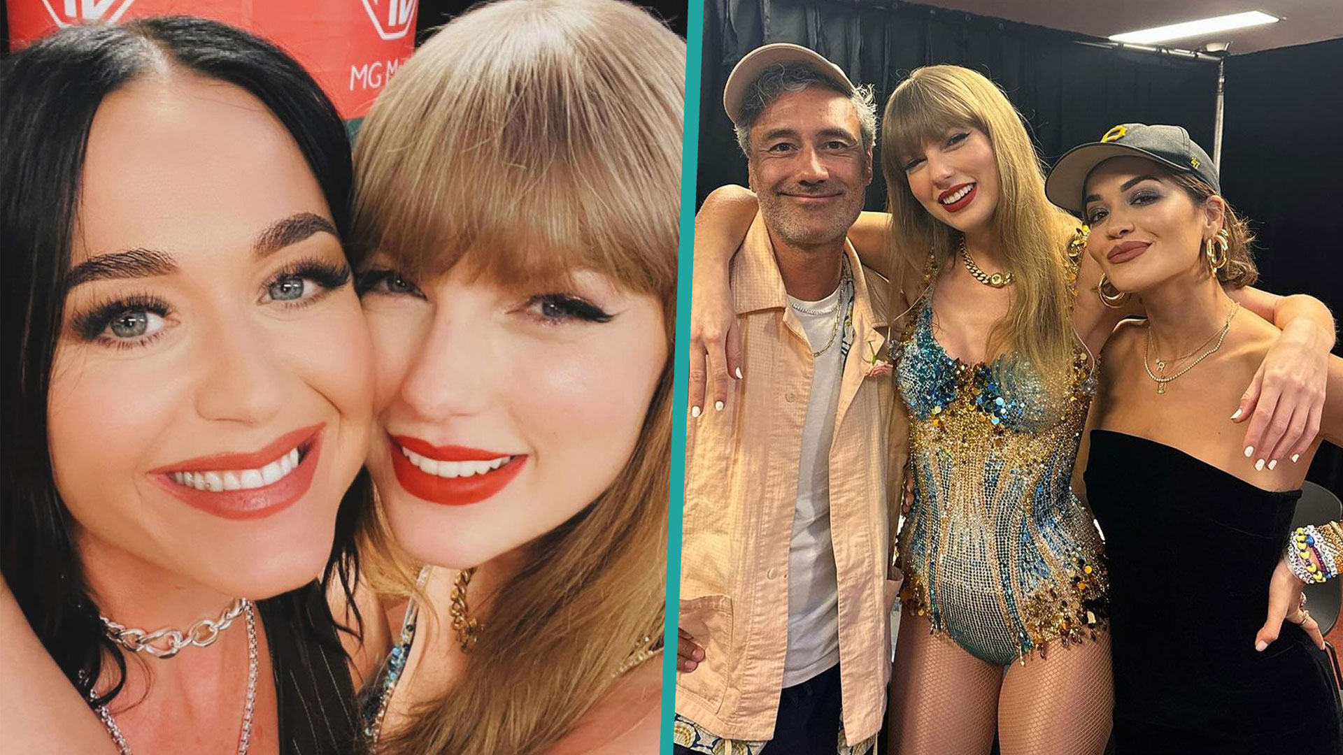 Katy Perry & Taylor Swift Cuddle In RARE Selfie Backstage At Australia Eras Tour | Access
