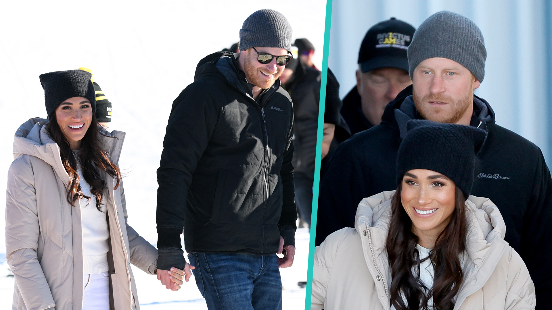 Meghan Markle & Prince Harry Smile In The Snow At Invictus Games Event ...