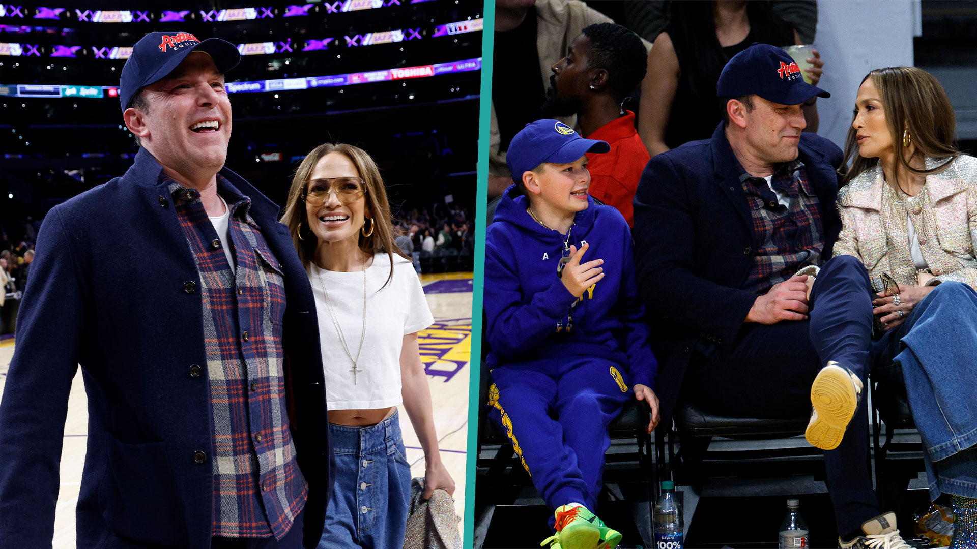 Jennifer Lopez & Ben Affleck Look So In Love During Lakers Game With ...