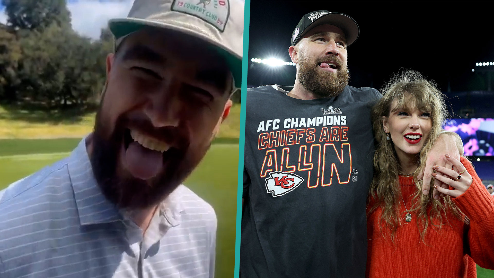 Travis Kelce Adorably Sings & Dances To Taylor Swift's 'Bad Blood' While Playing Golf With ...