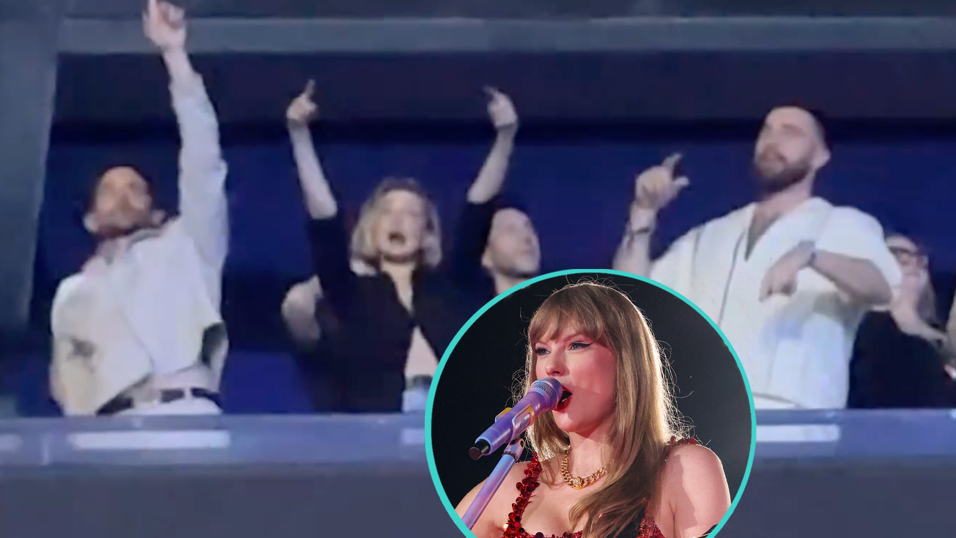 Travis Kelce Joins Gigi Hadid & Bradley Cooper To Watch Taylor Swift’s ...