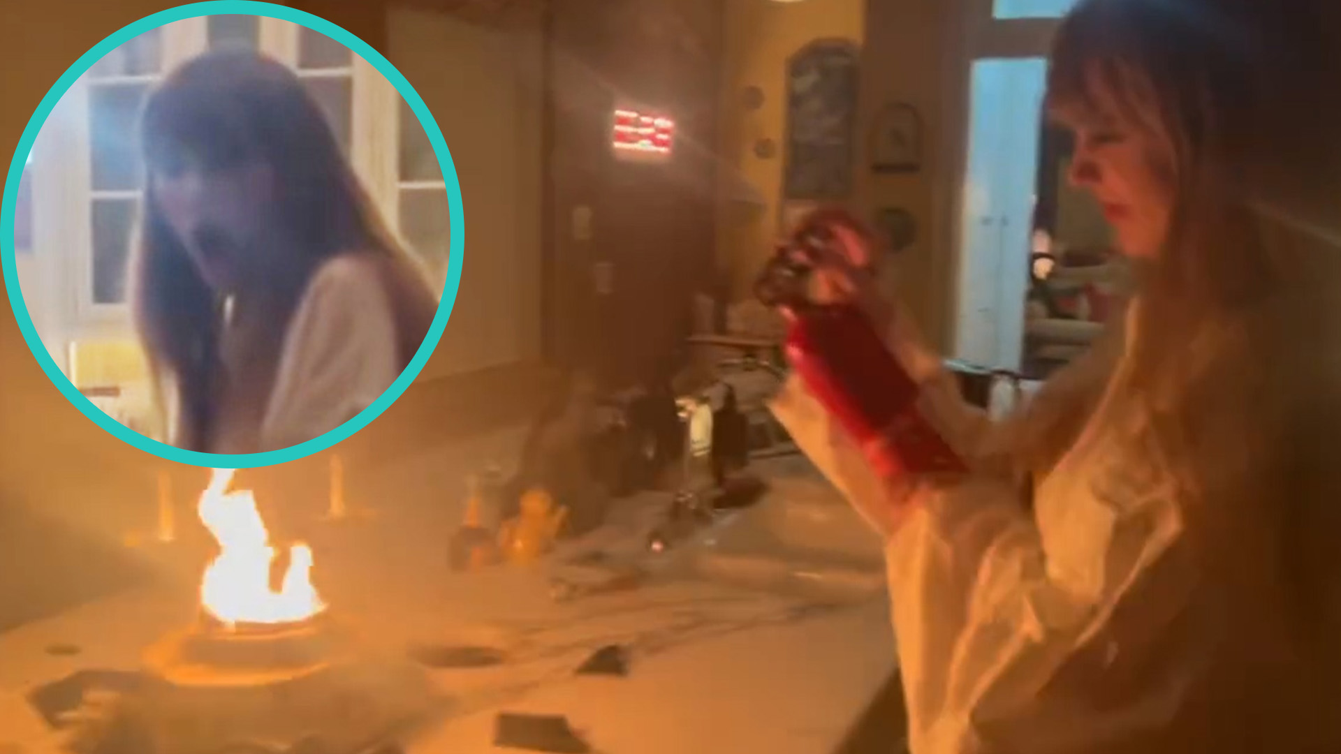 Taylor Swift Puts Out Sudden Fire In Her Kitchen With Pal Gracie Abrams ...