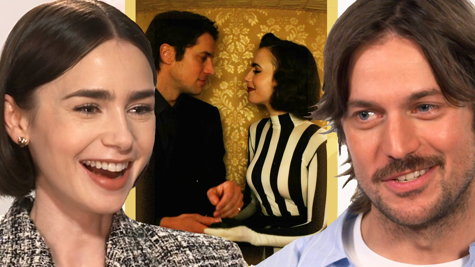 'Emily In Paris': Lily Collins & Lucas Bravo Detail Filming Steamy 'Bridgerton'-Style Carriage ...