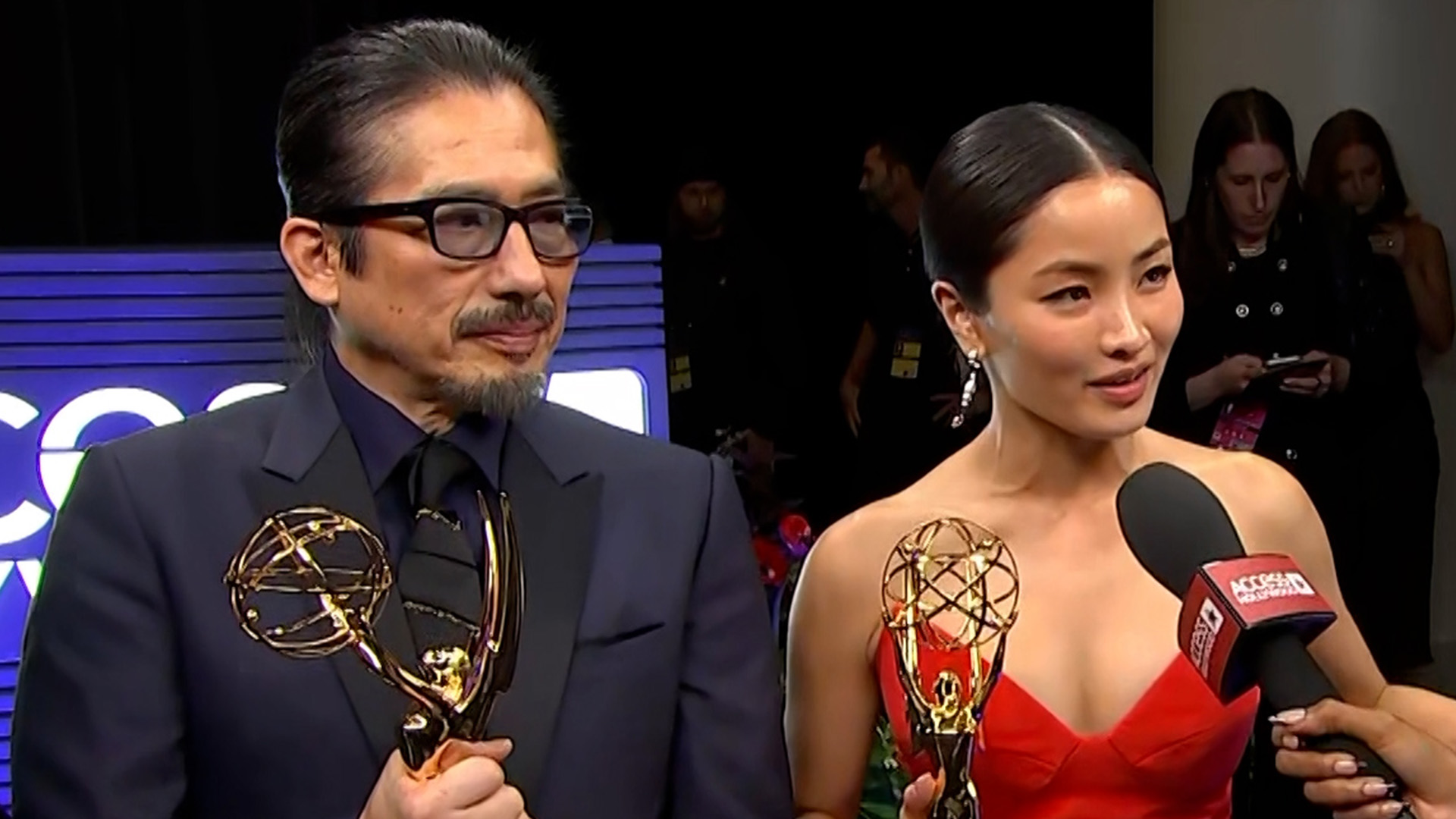 'Shogun's' Anna Sawai, Hiroyuki Sanada, Rachel Kondo & Justin Marks React To Historic Emmys ...