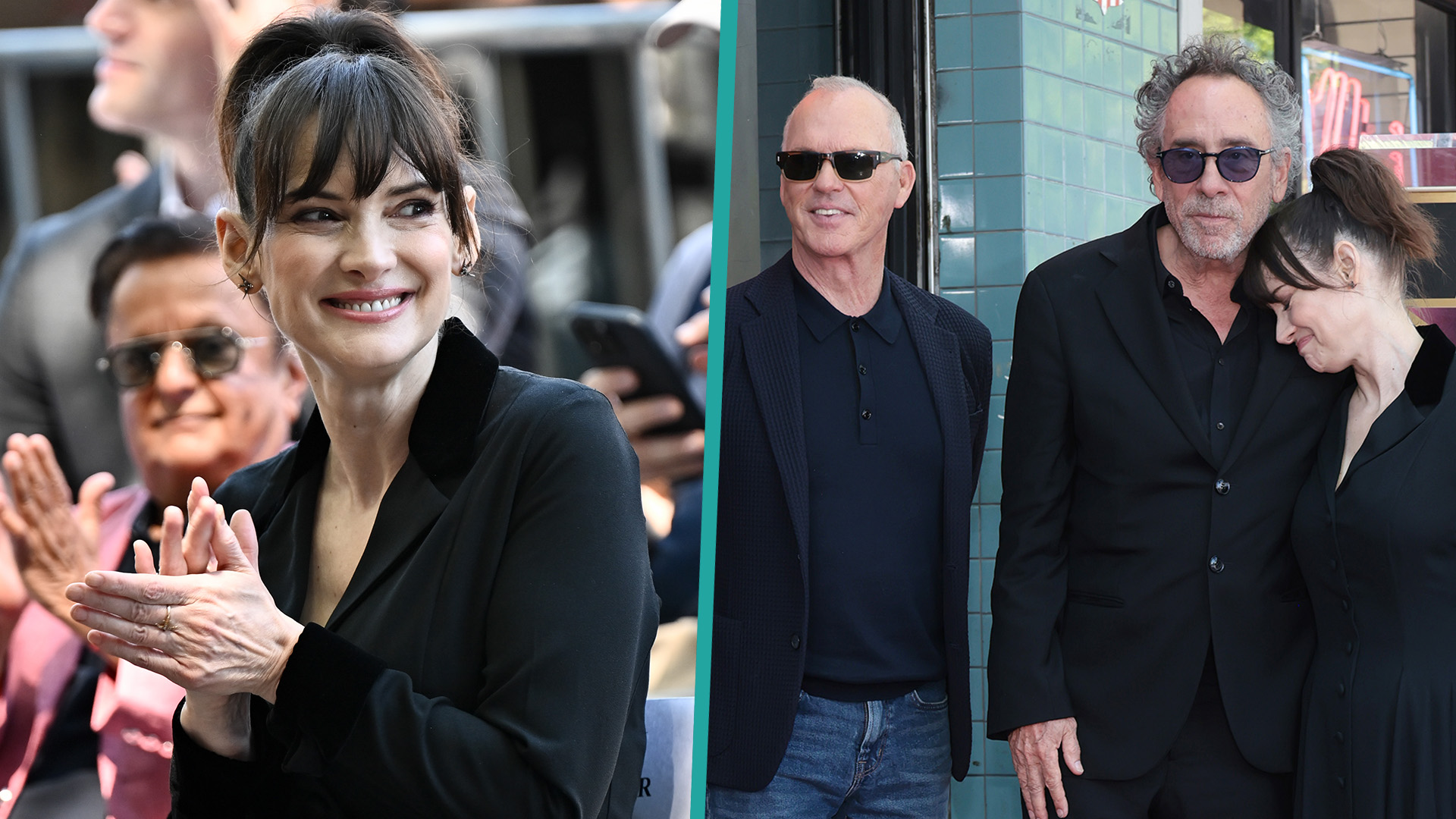 Winona Ryder Applauds Tim Burton In Touching Hollywood Walk Of Fame ...