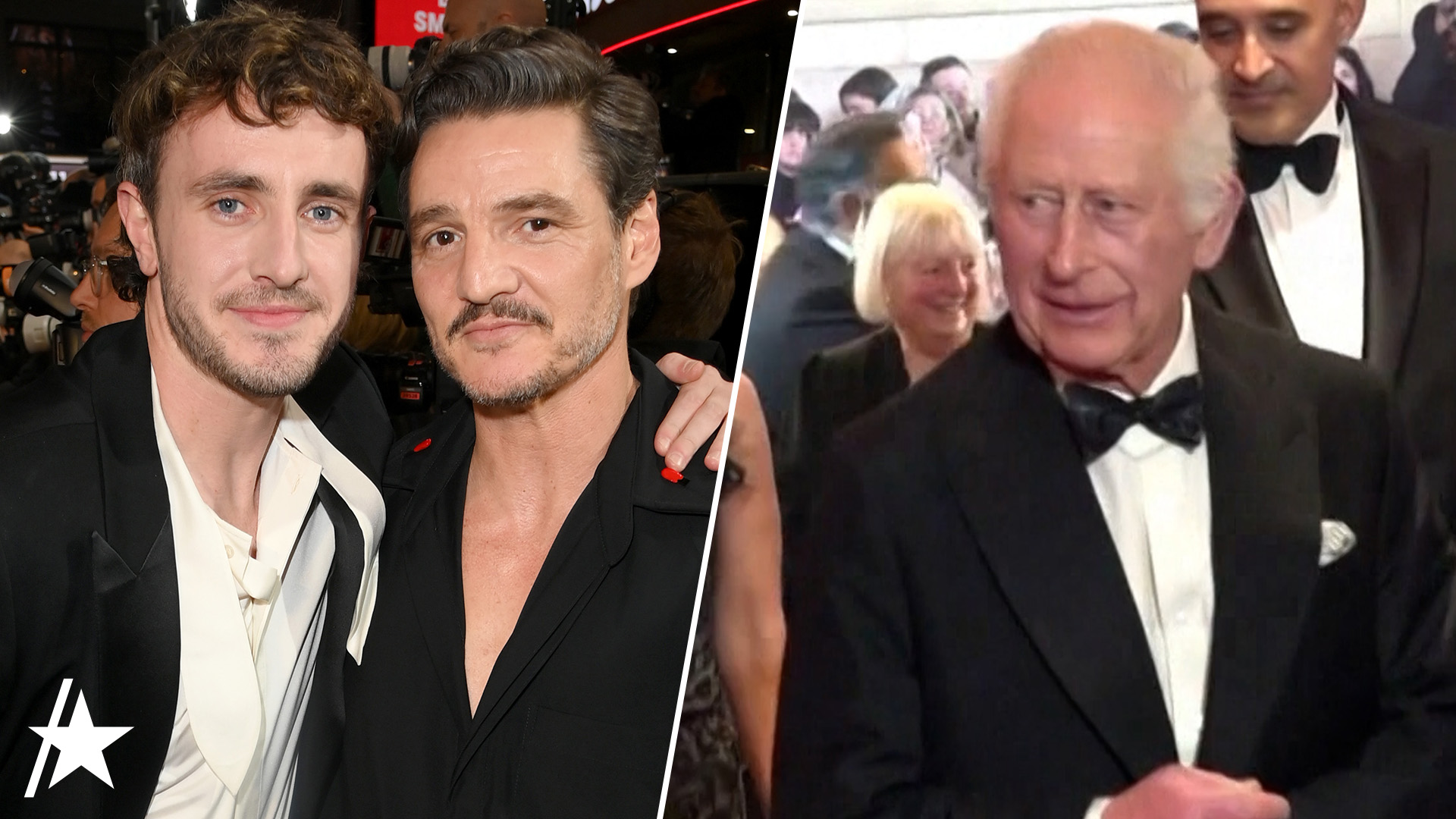 King Charles Meets Pedro Pascal, Paul Mescal & Denzel Washington At ...