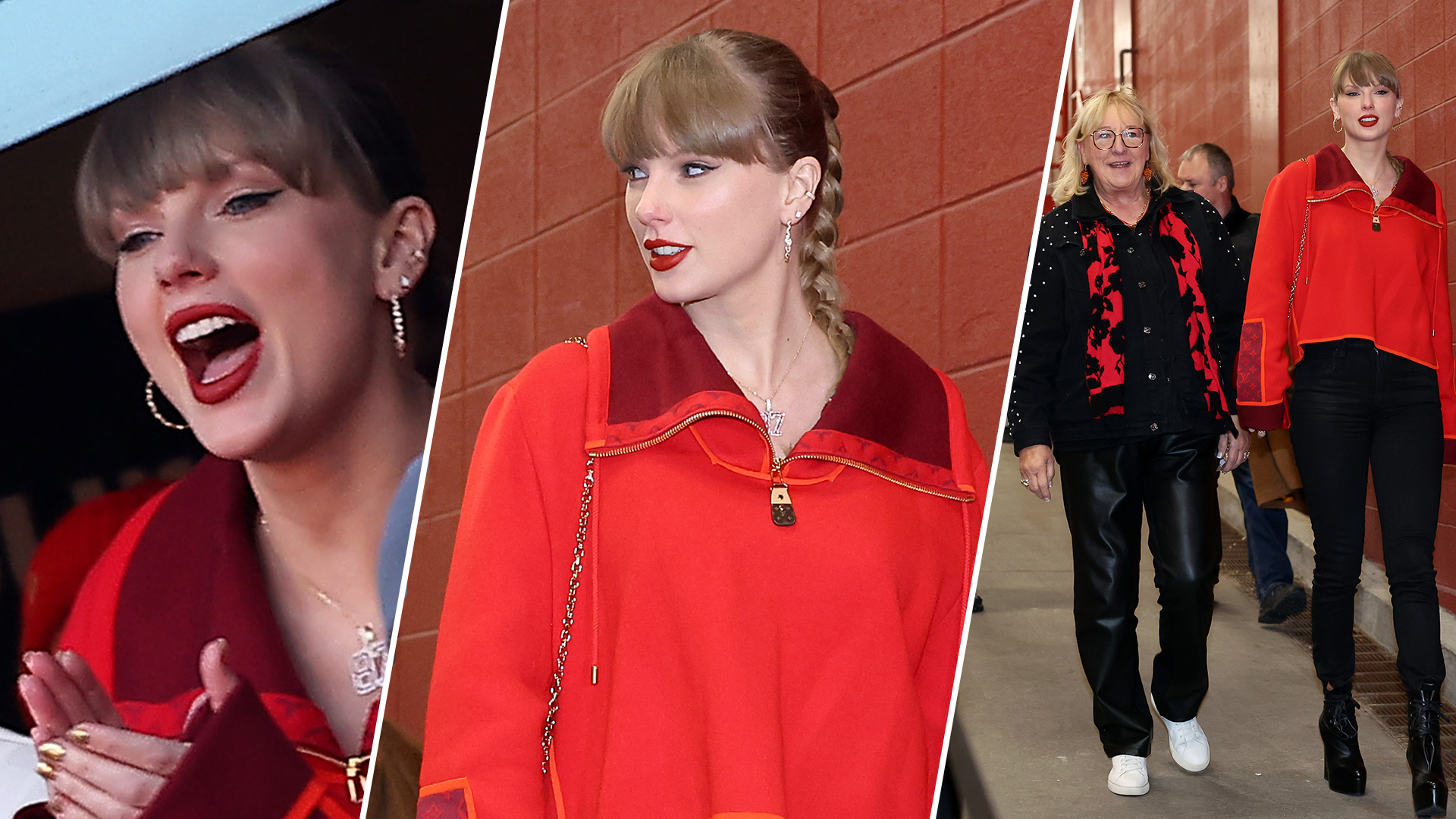 Taylor Swift Cheers On Travis Kelce In '87' Necklace At Chiefs-Raiders Game Ahead Of Final Eras ...