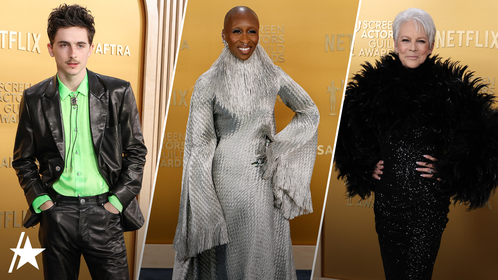 2025 SAG Awards Fashion: Cynthia Erivo, Timothee Chalamet, Jamie Lee ...