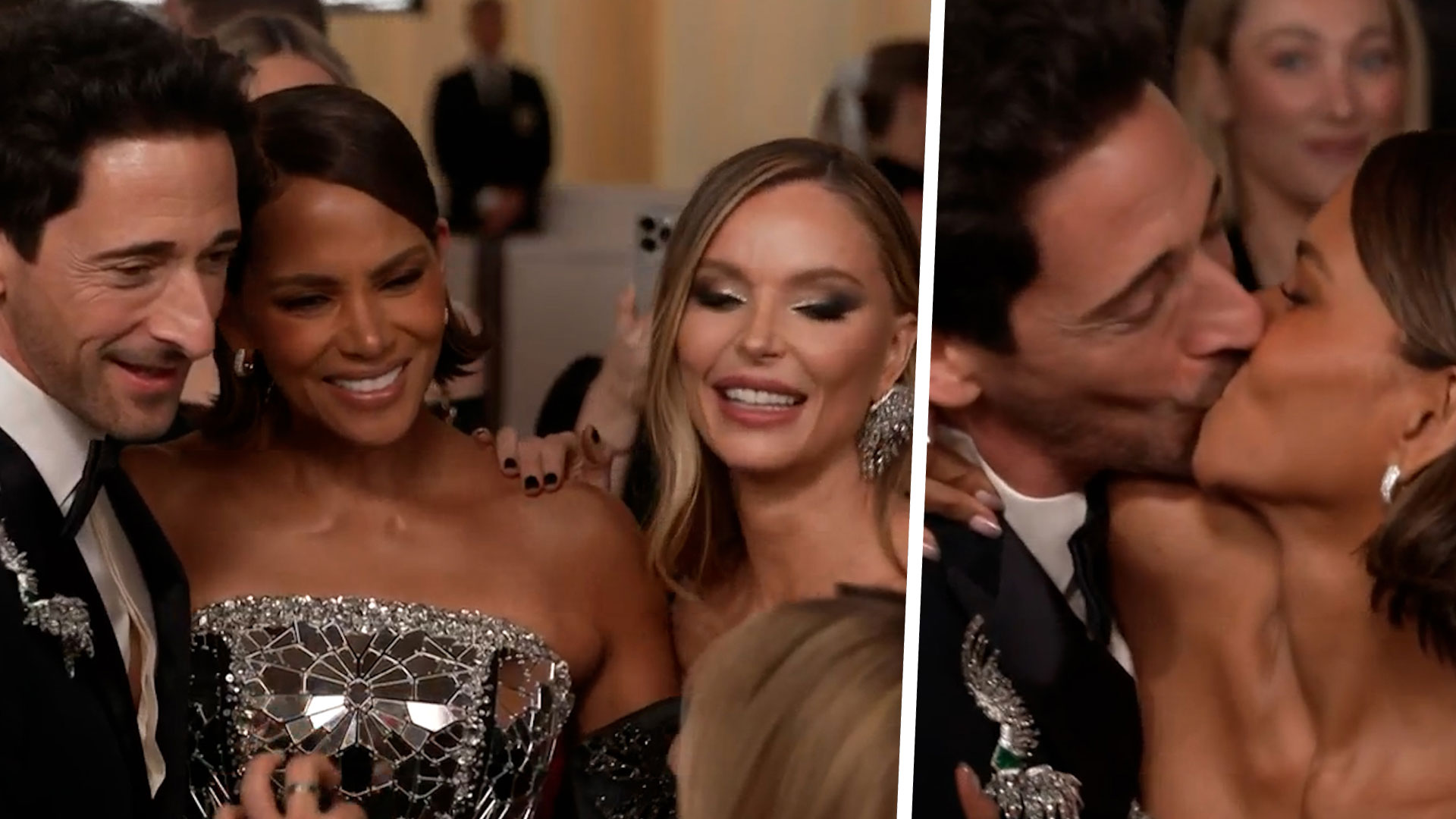 Halle Berry Got Permission From Georgina Chapman To Kiss Adrien Brody ...