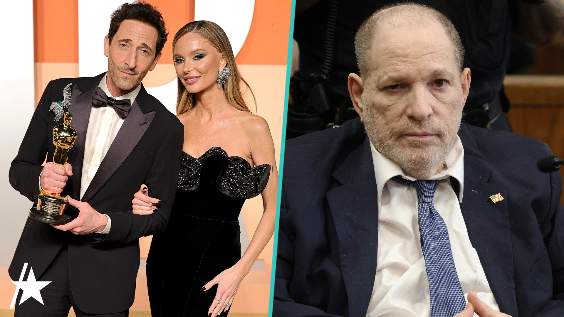 Harvey Weinstein Reacts To Adrien Brody Mentioning His & Georgina Chapman's Kids in Oscar Speech ...