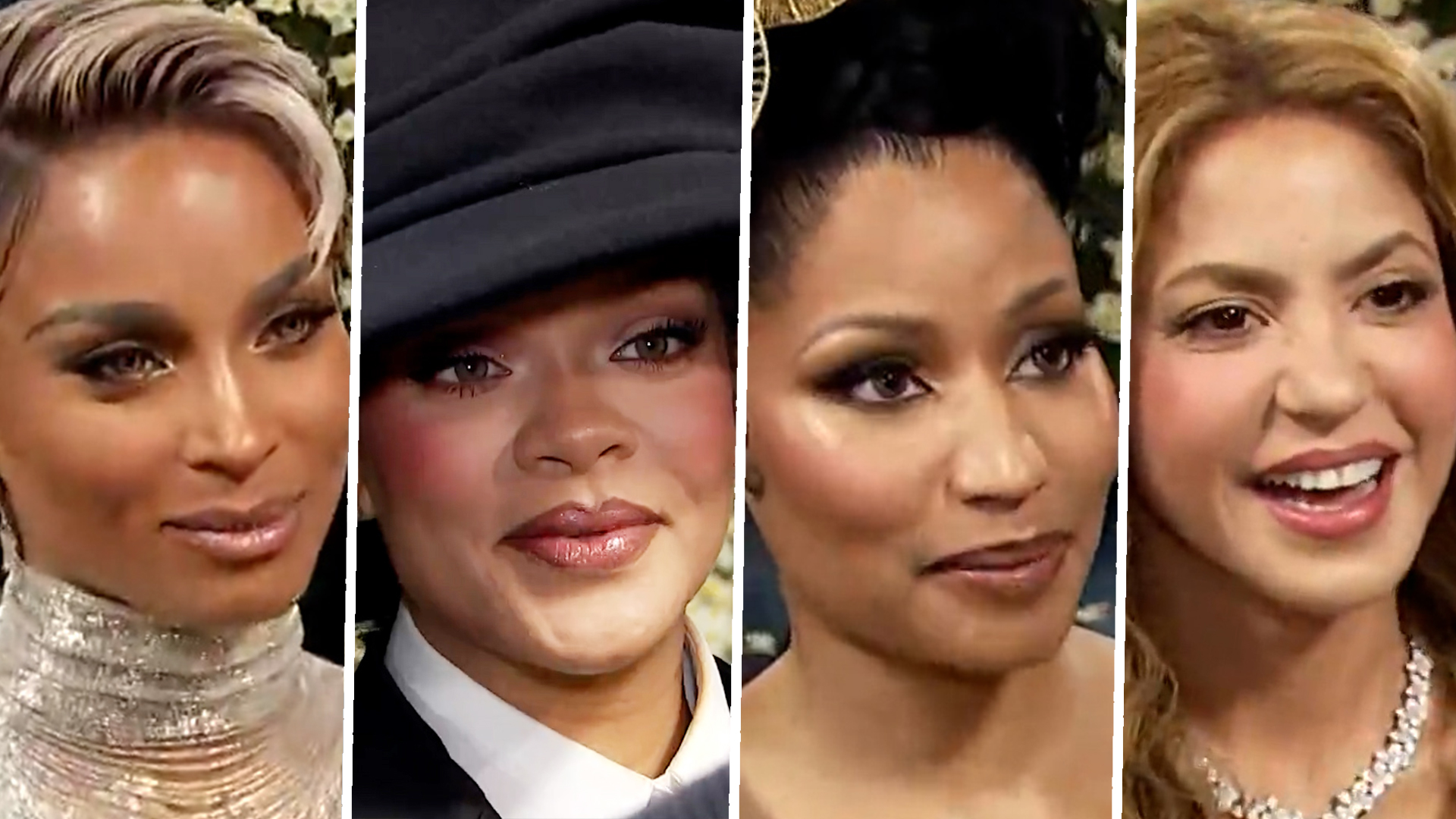 Rihanna, Nicki Minaj, Shakira & More 2025 Met Gala Red Carpet ...