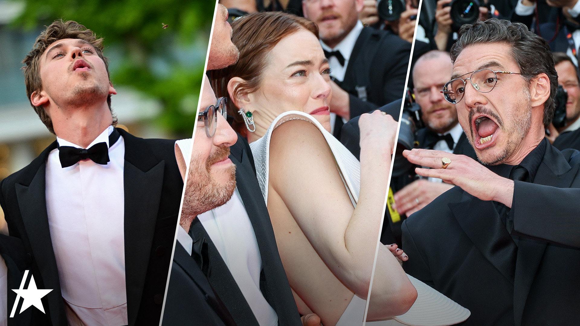 Emma Stone, Pedro Pascal & Austin Butler Dodge A Bee In Relatable ...