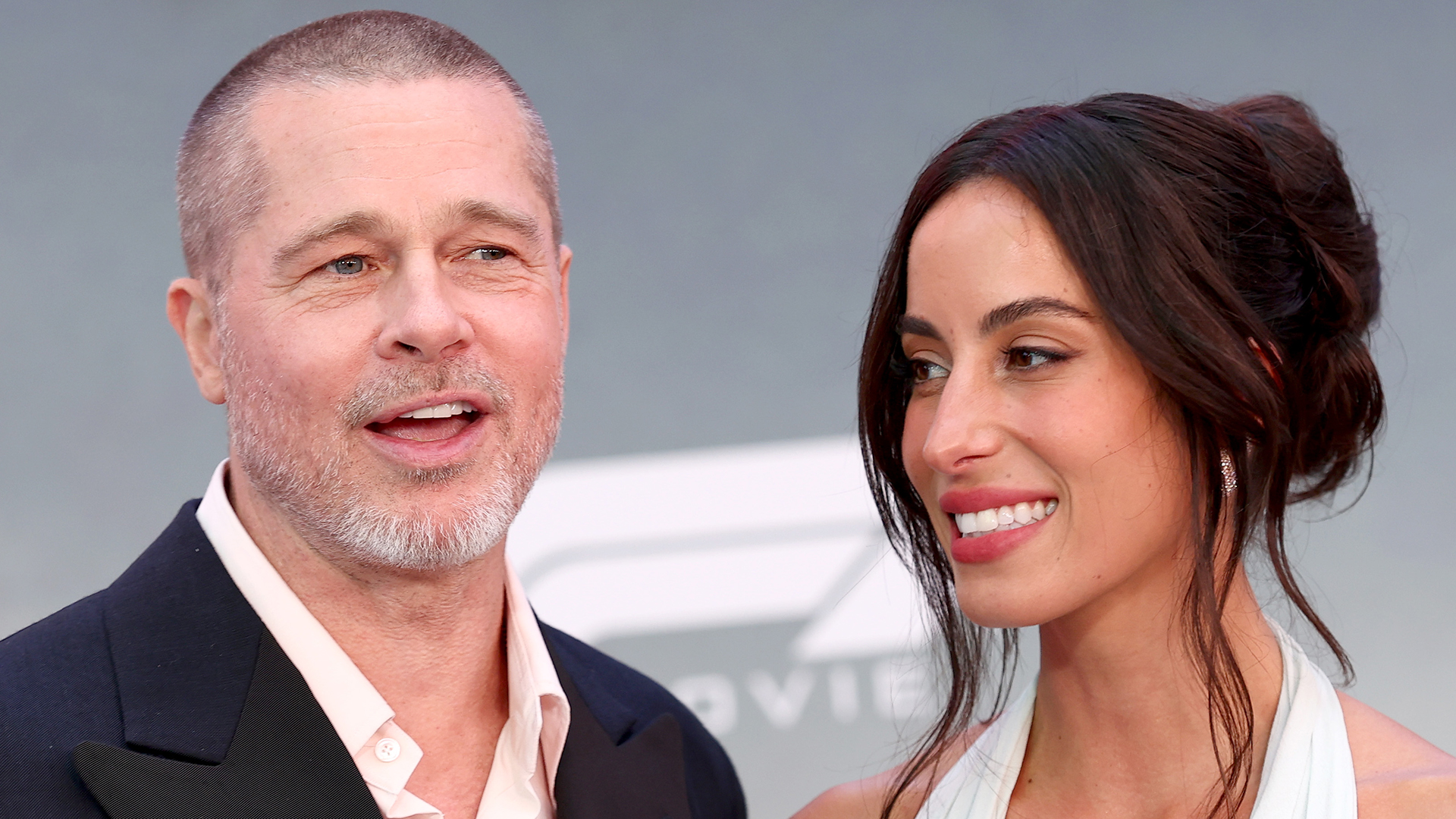 Brad Pitt & Ines de Ramon Make Rare Red Carpet Appearance At 'F1 ...