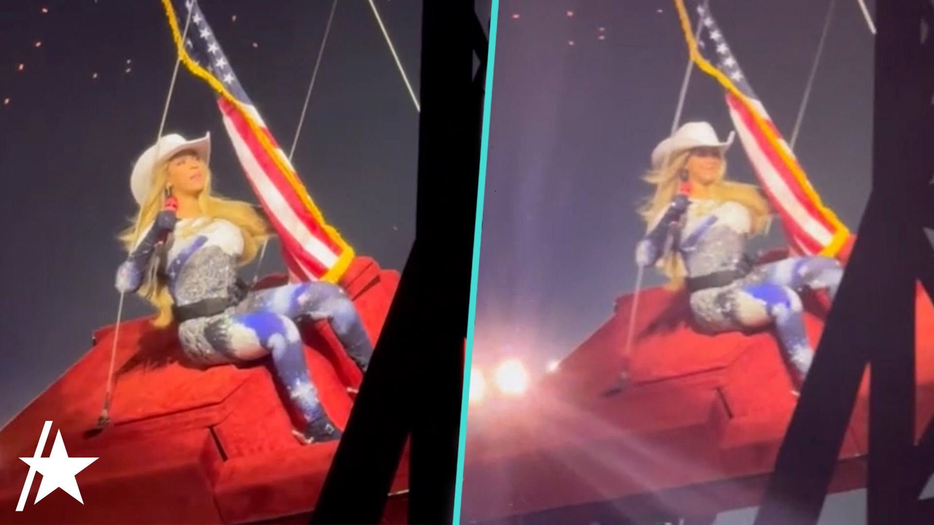 Beyoncé Pauses Concert Performance After Flying Car Malfunctions Midair ...