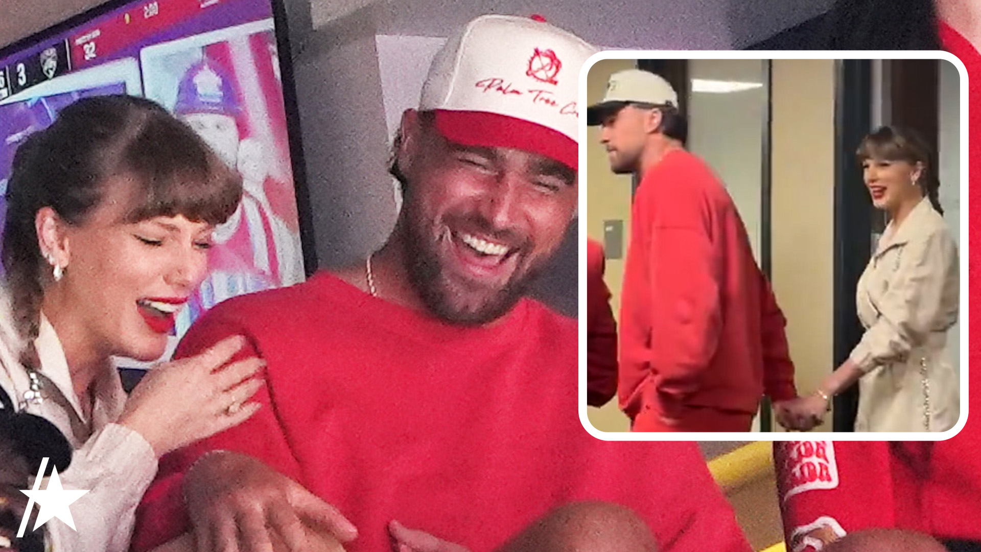 Taylor Swift & Travis Kelce Hold Hands During Rare Public Date Night ...