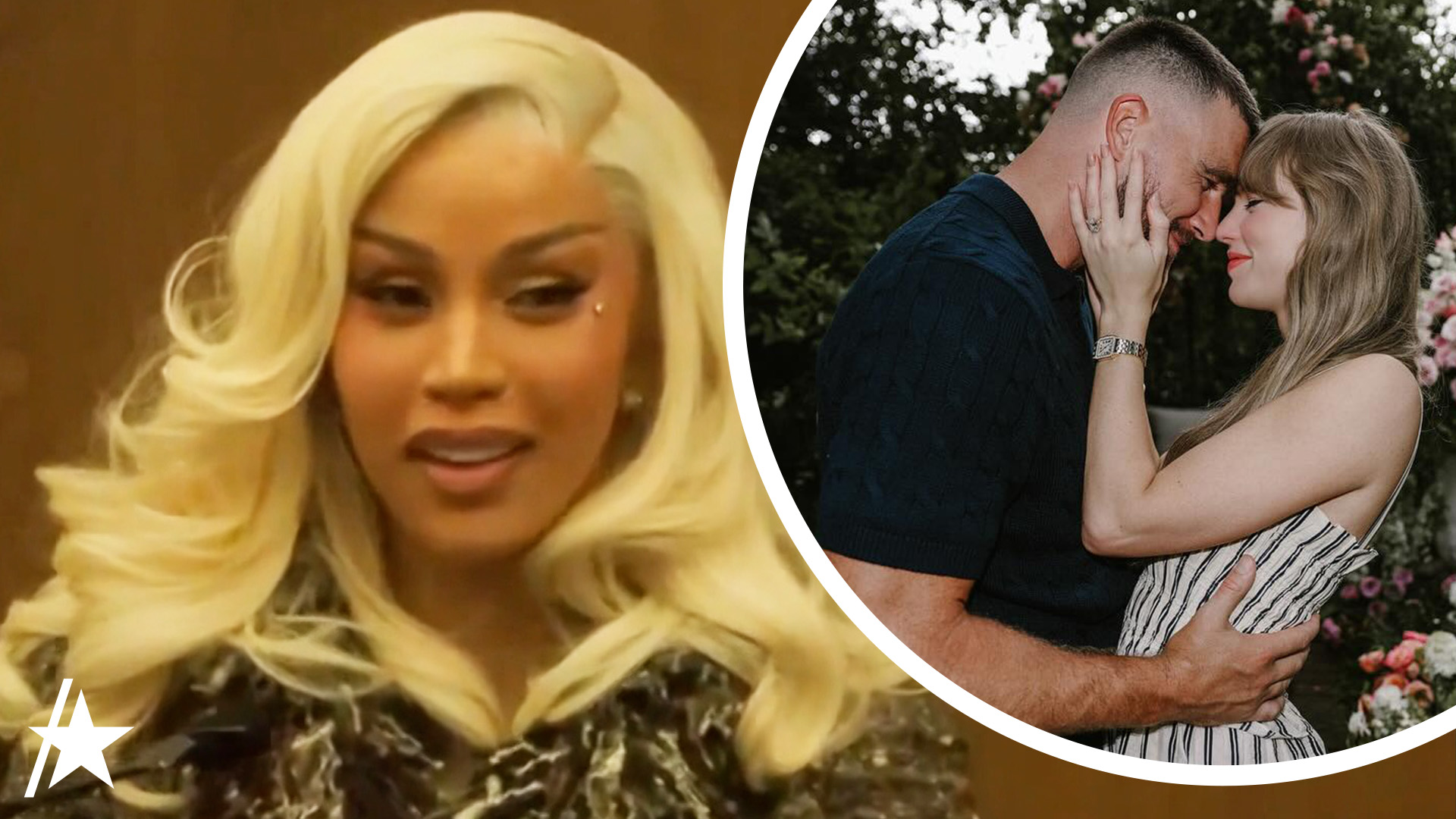 Cardi B Sends Love To Taylor Swift & Travis Kelce Outside Trial Courtroom: 'God Bless' | Access