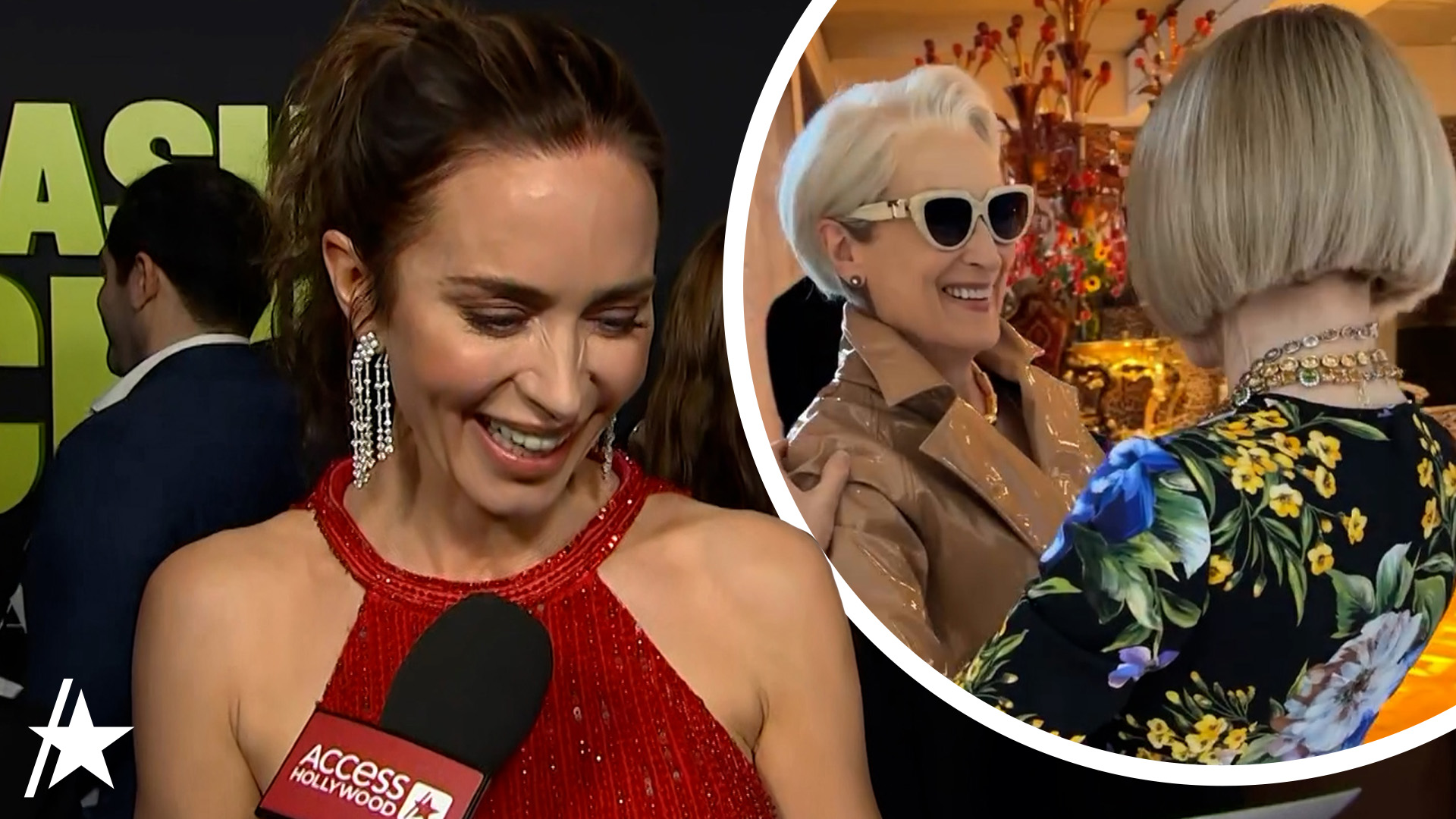 Emily Blunt Reacts To Meryl Streep Meeting Anna Wintour While Filming 'The Devil Wears Prada 2 ...
