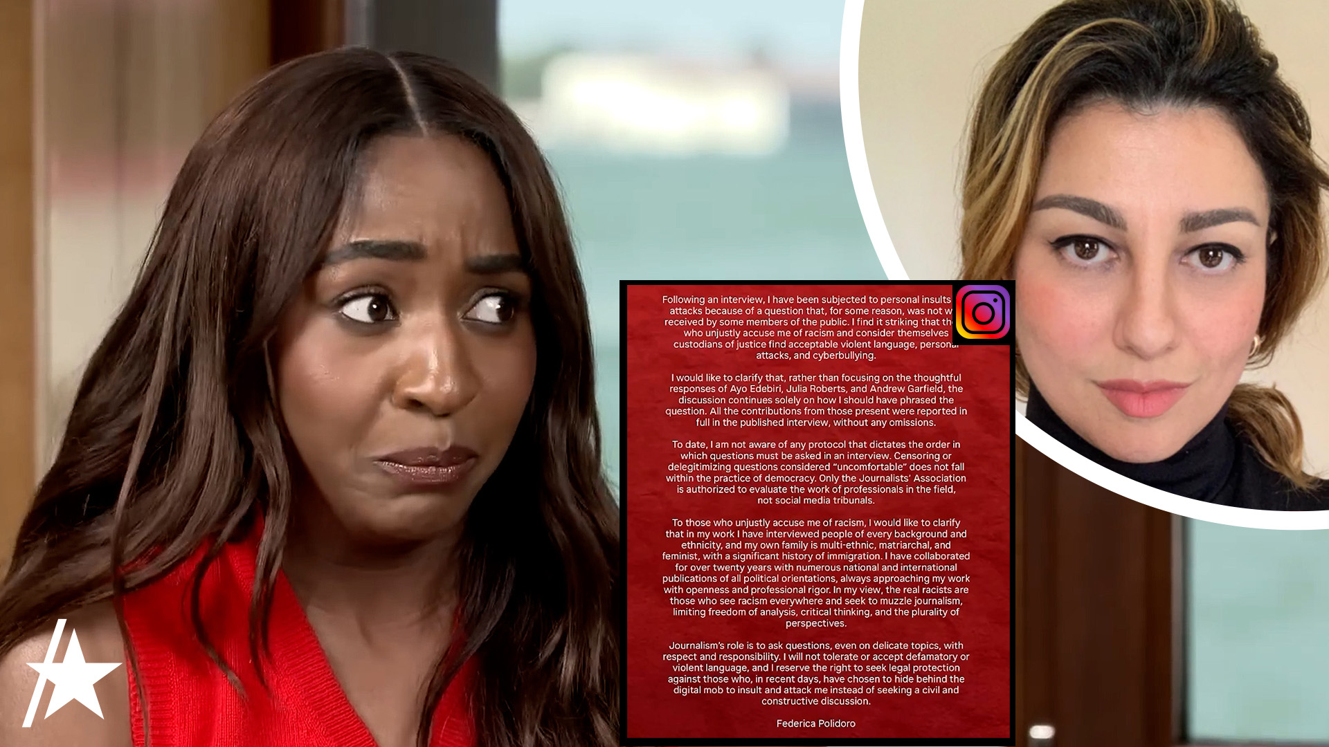 Italian Reporter Federica Polidoro Claps Back After Excluding Ayo ...