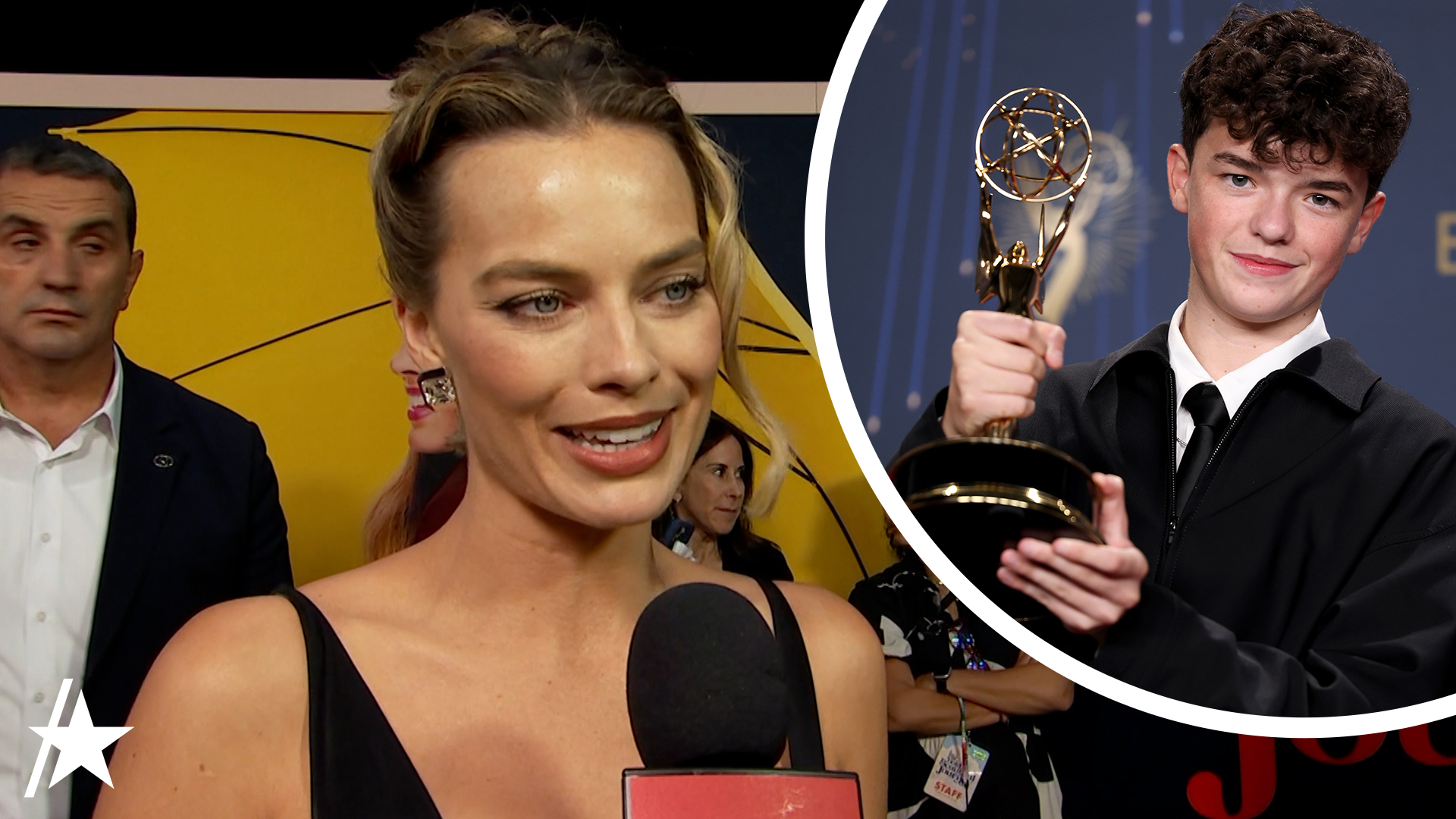 Margot Robbie Praises 15-Year-Old Owen Cooper After Historic Emmy Win | Access