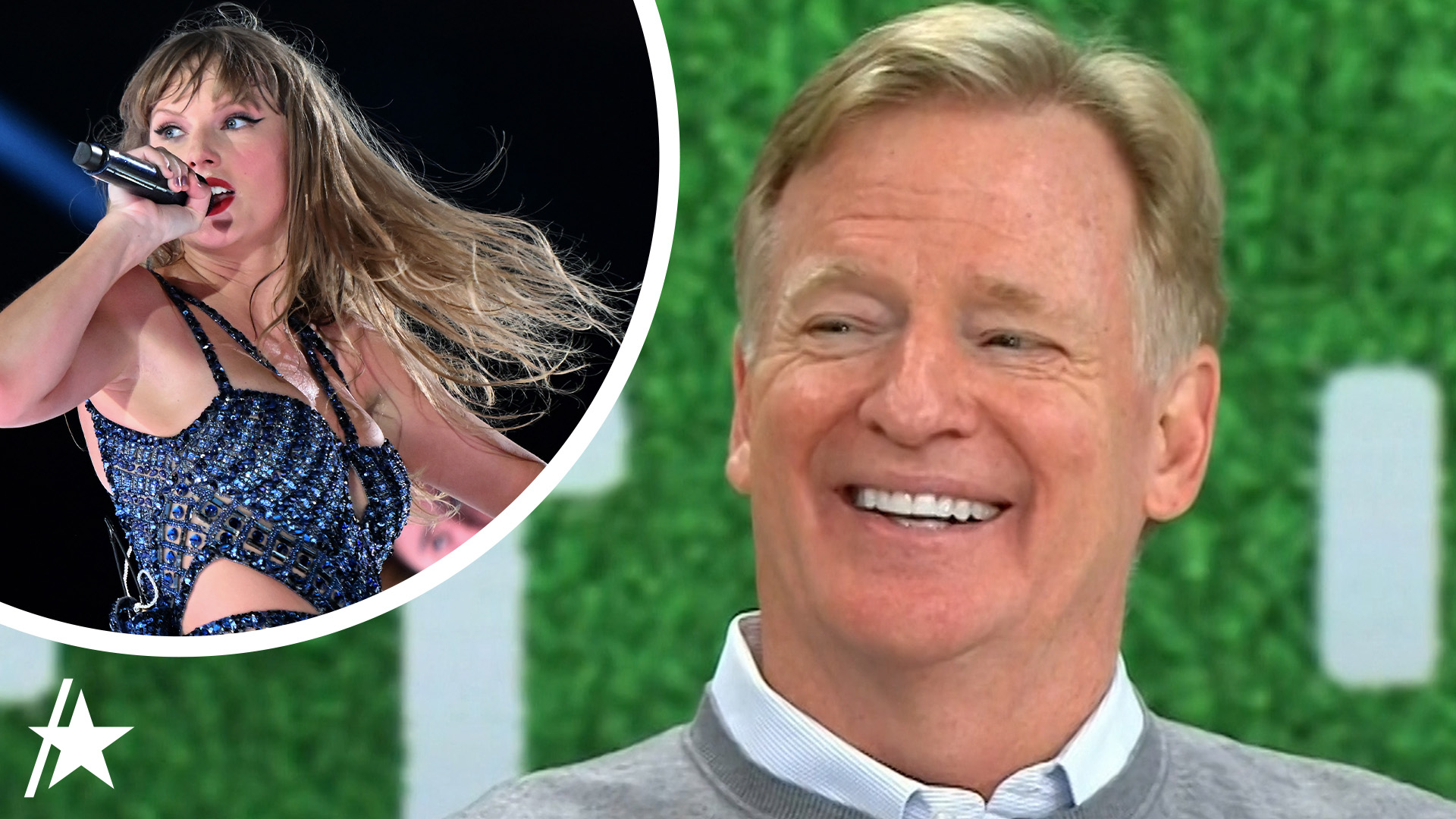 NFL Commissioner Roger Goodell Reacts To Taylor Swift Super Bowl Halftime Rumors | Access