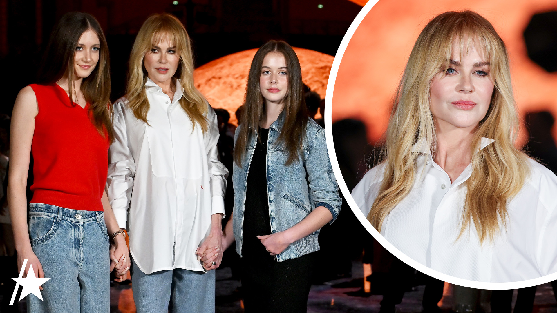 Nicole Kidman Debuts New Bangs At Paris Fashion Week With Daughters ...