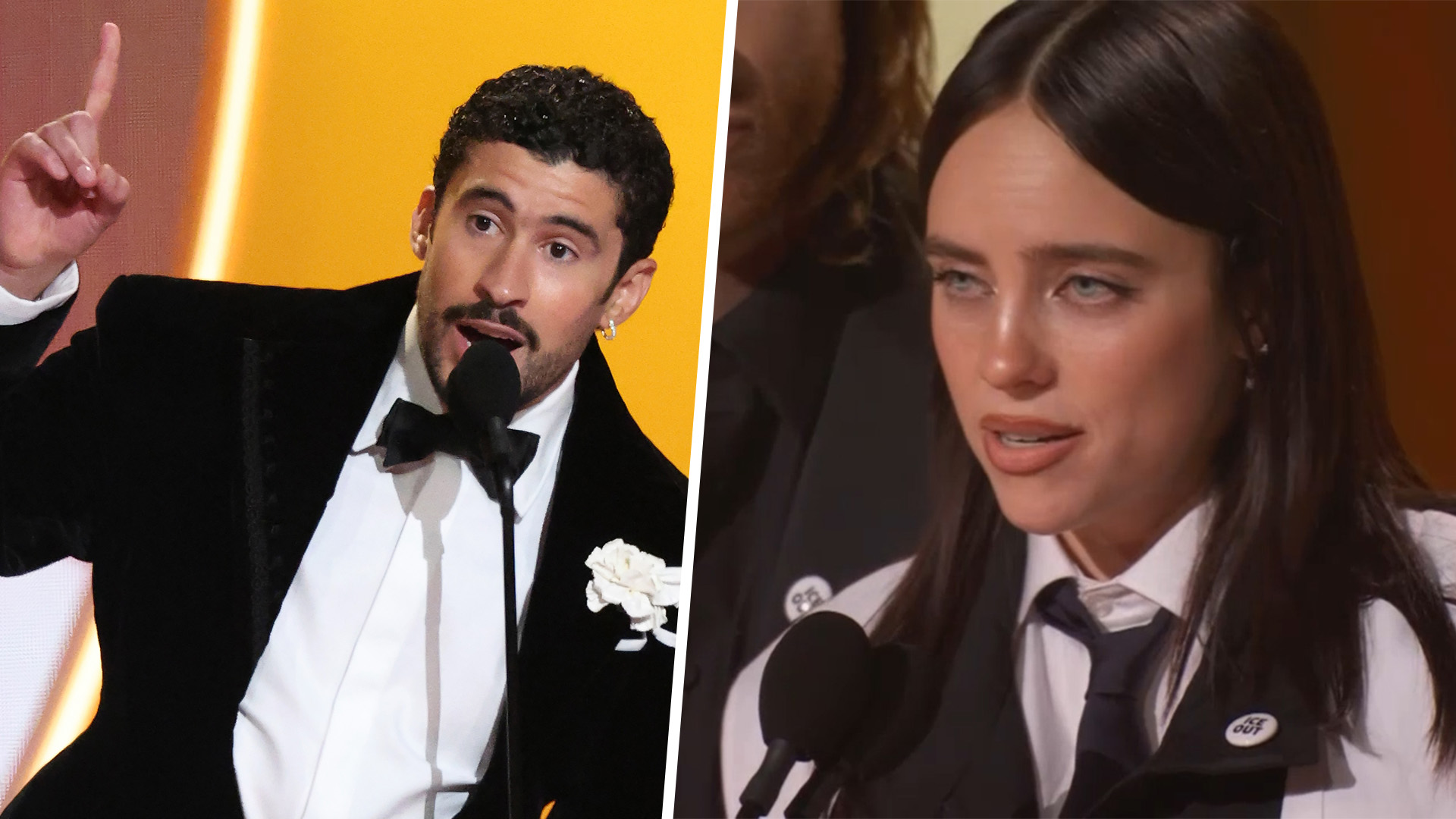 Bad Bunny Gets Standing Ovation At Grammys For 'Ice Out' Speech As ...
