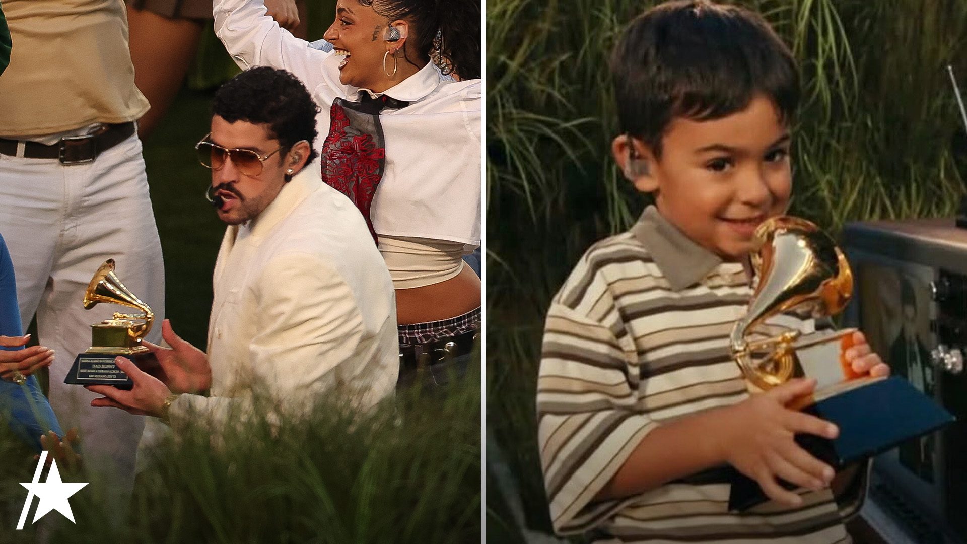 Who Is The Little Boy Bad Bunny Gave His Grammy To At The Super Bowl ...