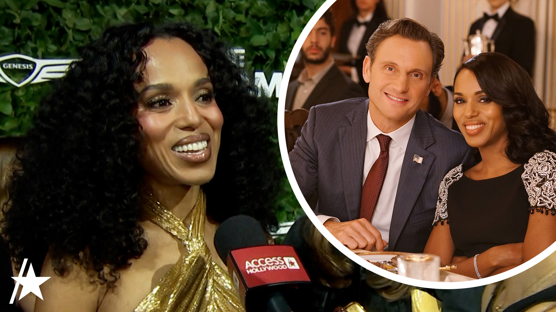 Kerry Washington Dishes On 'Scandal' Reunion With Tony Goldwyn | Access
